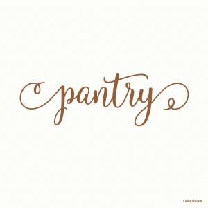 PANTRY DOOR DECAL, Vinyl Wall Quotes, Wall Quote Decal, Kitchen Decals ...