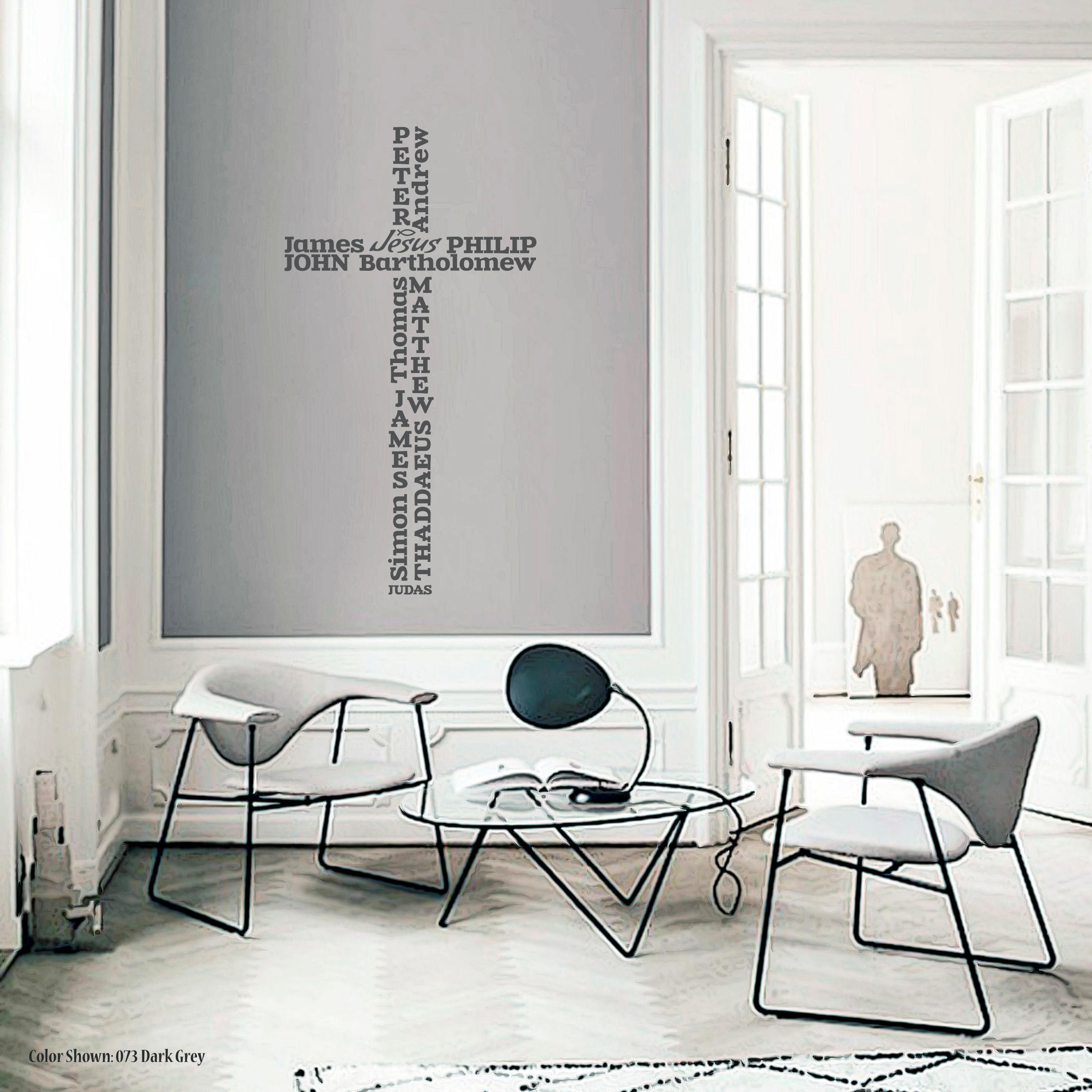 12 Apostles Cross, Jesus Christ, Cross Decals, Vinyl Wall Quotes, Wall ...