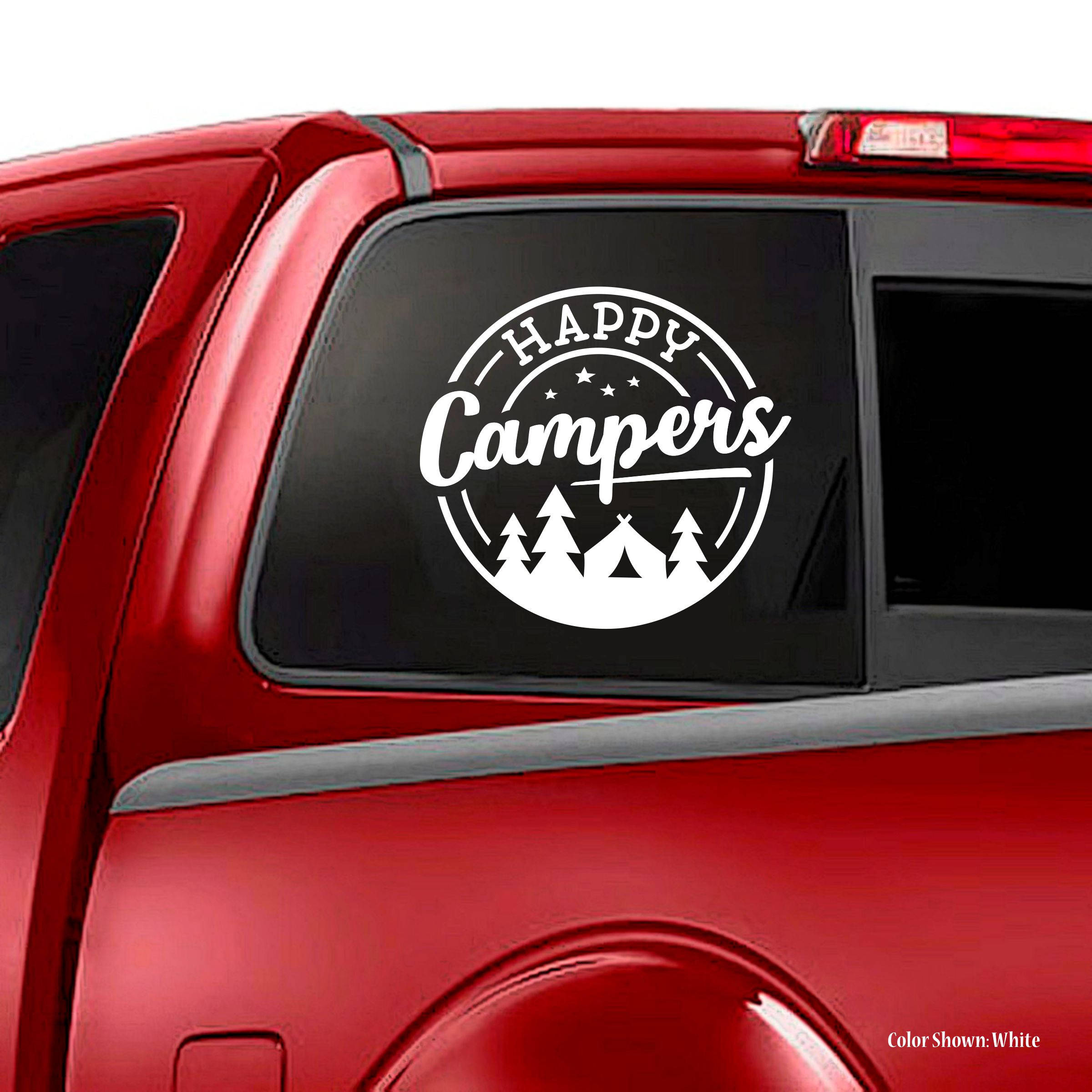 HAPPY Campers,vehicle Decals,rv Decal,truck Decals,car Decals,camping ...