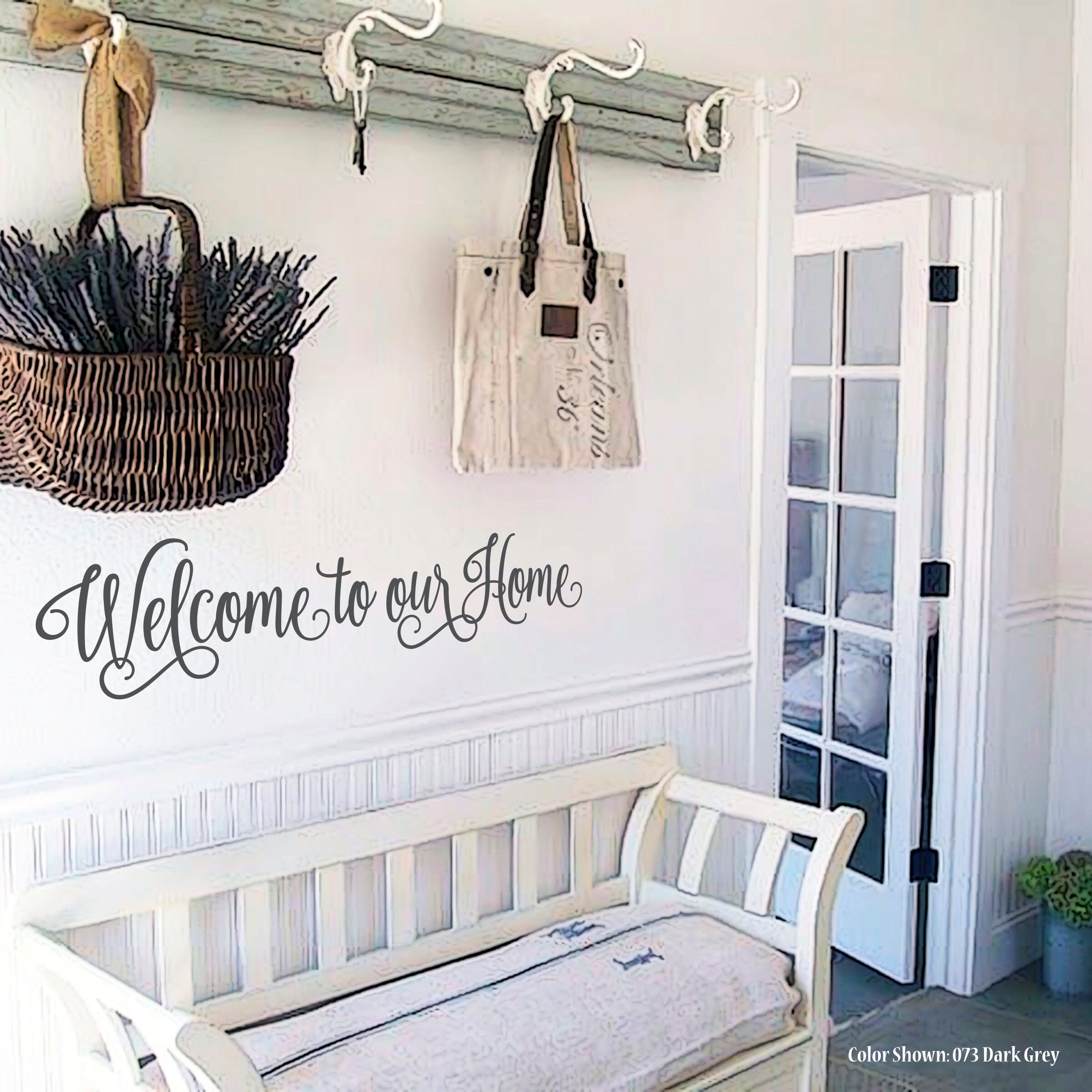 Welcome Decal, Welcome to Our Home, Vinyl Wall Decals, Vinyl Wall ...