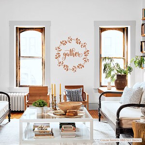 GATHER, Gather With Wreath,vinyl Wall Decals,gather Decal,kitchen ...
