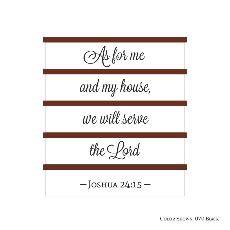 Joshua 24 15,STAIR RISER Decal,religious Decals,vinyl Wall Decals,as ...