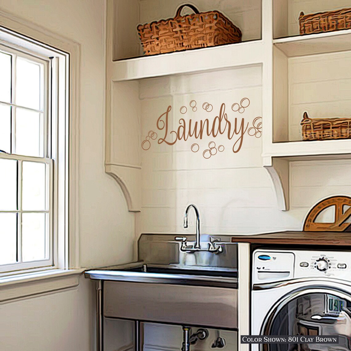 LAUNDRY Bubbleslaundry Room Decal Vinyl Wall Decalswall | Etsy