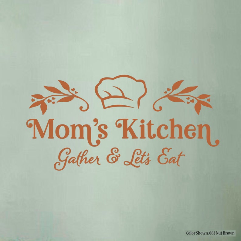MOM'S KITCHEN kitchen decals vinyl wall decals gather | Etsy