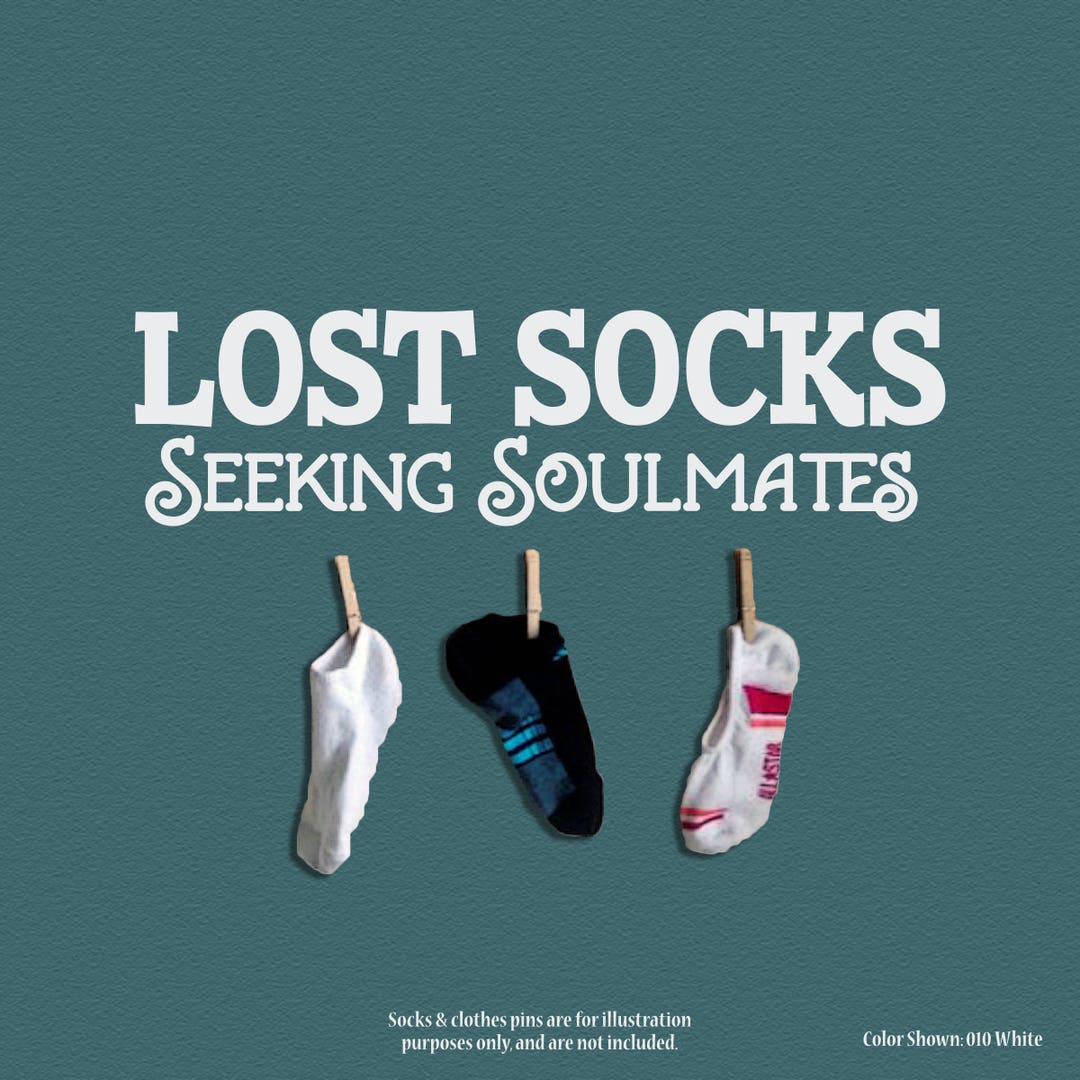 LOST SOCKS Seeking Soulmates, Laundry Wall Decal, Laundry Room Sign ...