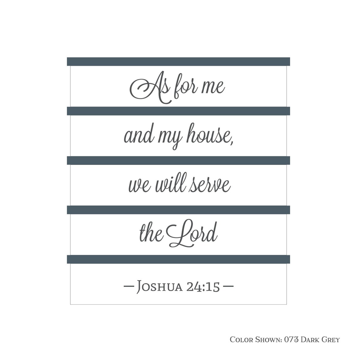 Joshua 24 15,STAIR RISER Decal,religious Decals,vinyl Wall Decals,as ...