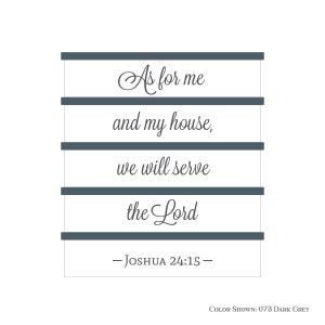Joshua 24 15,STAIR RISER Decal,religious Decals,vinyl Wall Decals,as ...
