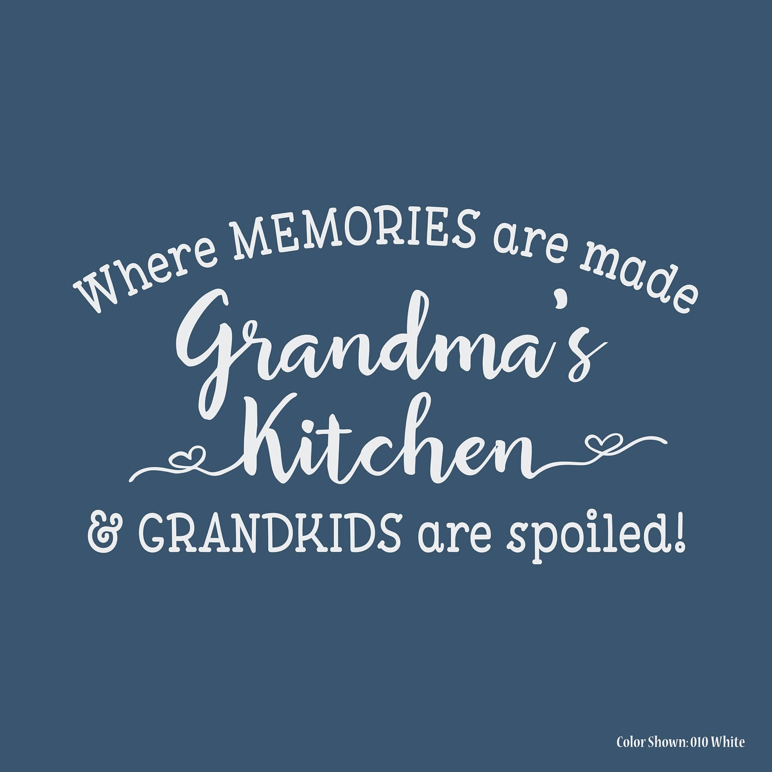 GRANDMA'S KITCHEN, Wall Quote Decal, Kitchen Decals, Family Wall Decal ...