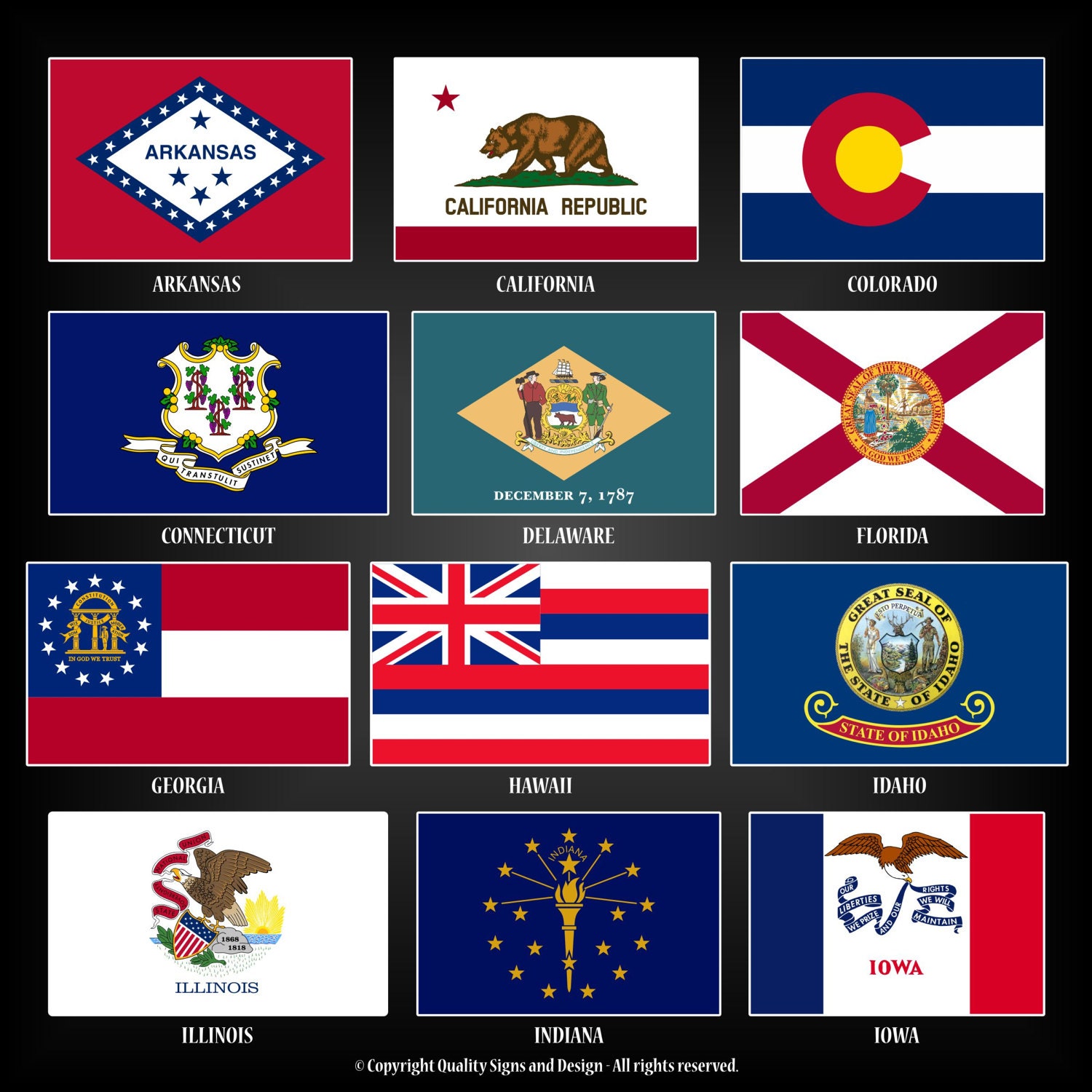 State Flag, Vehicle Decals, Truck Decals, Car Decals, Laptop Decal ...