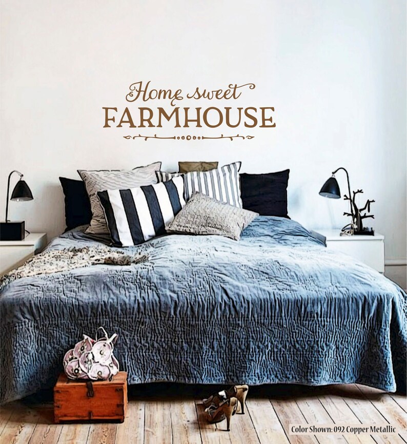 Home Sweet FARMHOUSE, Kitchen Decals, Vinyl Wall Decals, Country Home ...