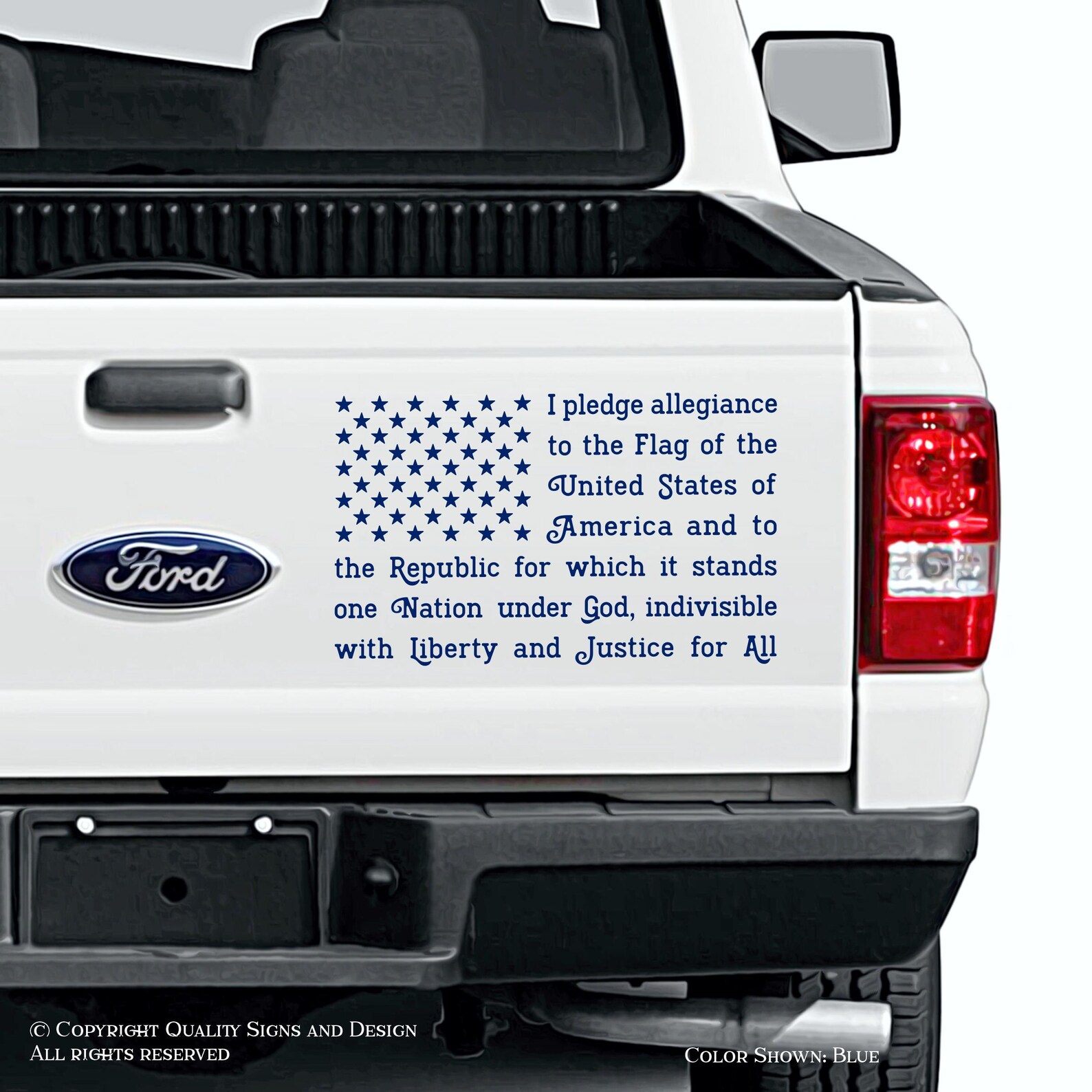 I PLEDGE Decal,stars and Stripes,american Flag,truck Decals,car Decal ...