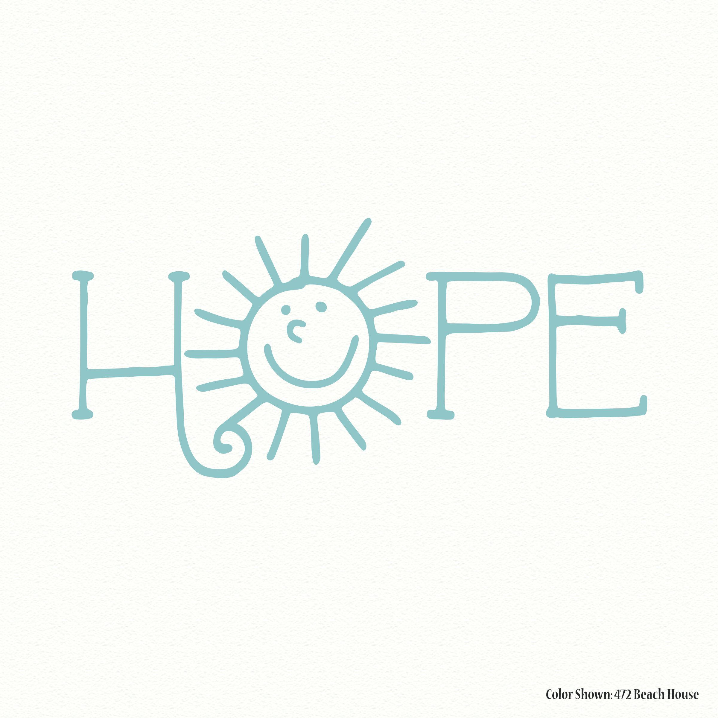 HOPE Vinyl Wall Quotes Family Wall Decal Vinyl Wall Decals | Etsy