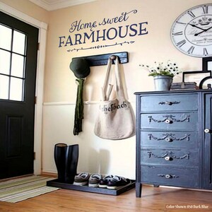 Home Sweet FARMHOUSE, Kitchen Decals, Vinyl Wall Decals, Country Home ...