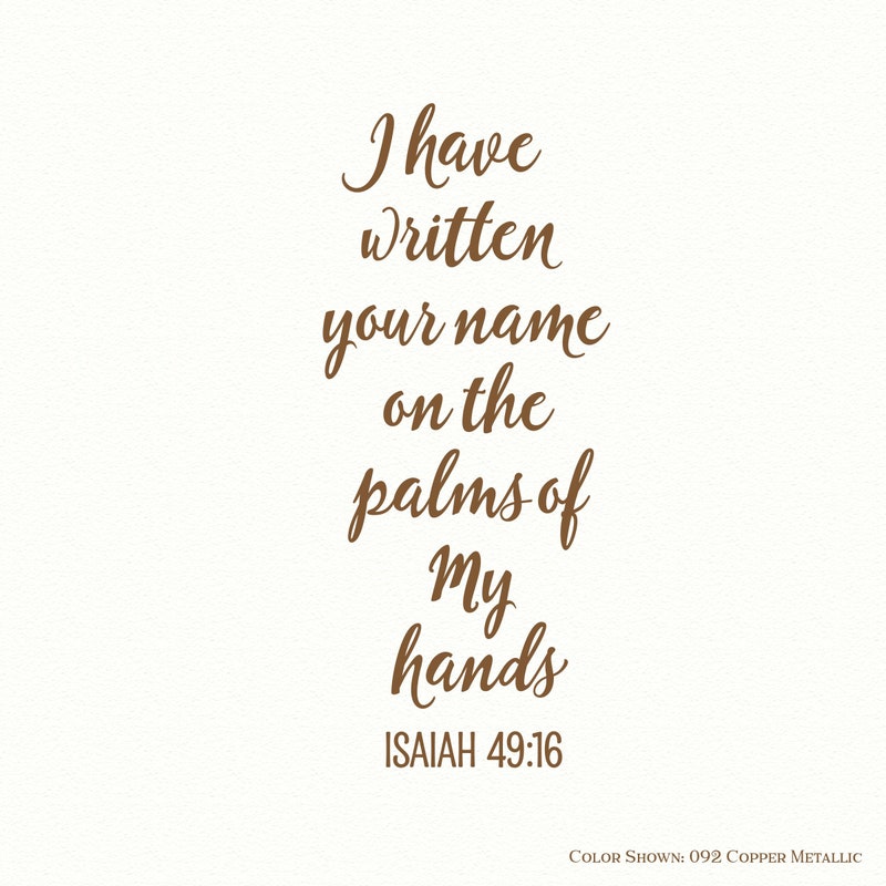 Isaiah 49 16 - Etsy