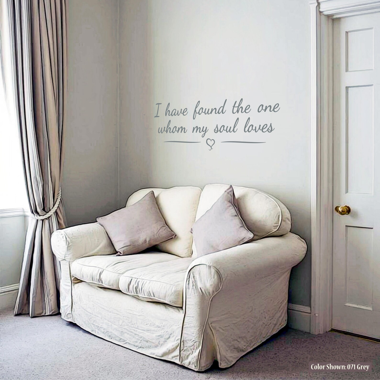 I Have Found the One, Song of Solomon 3v4, Religious Wall Decal, Vinyl ...