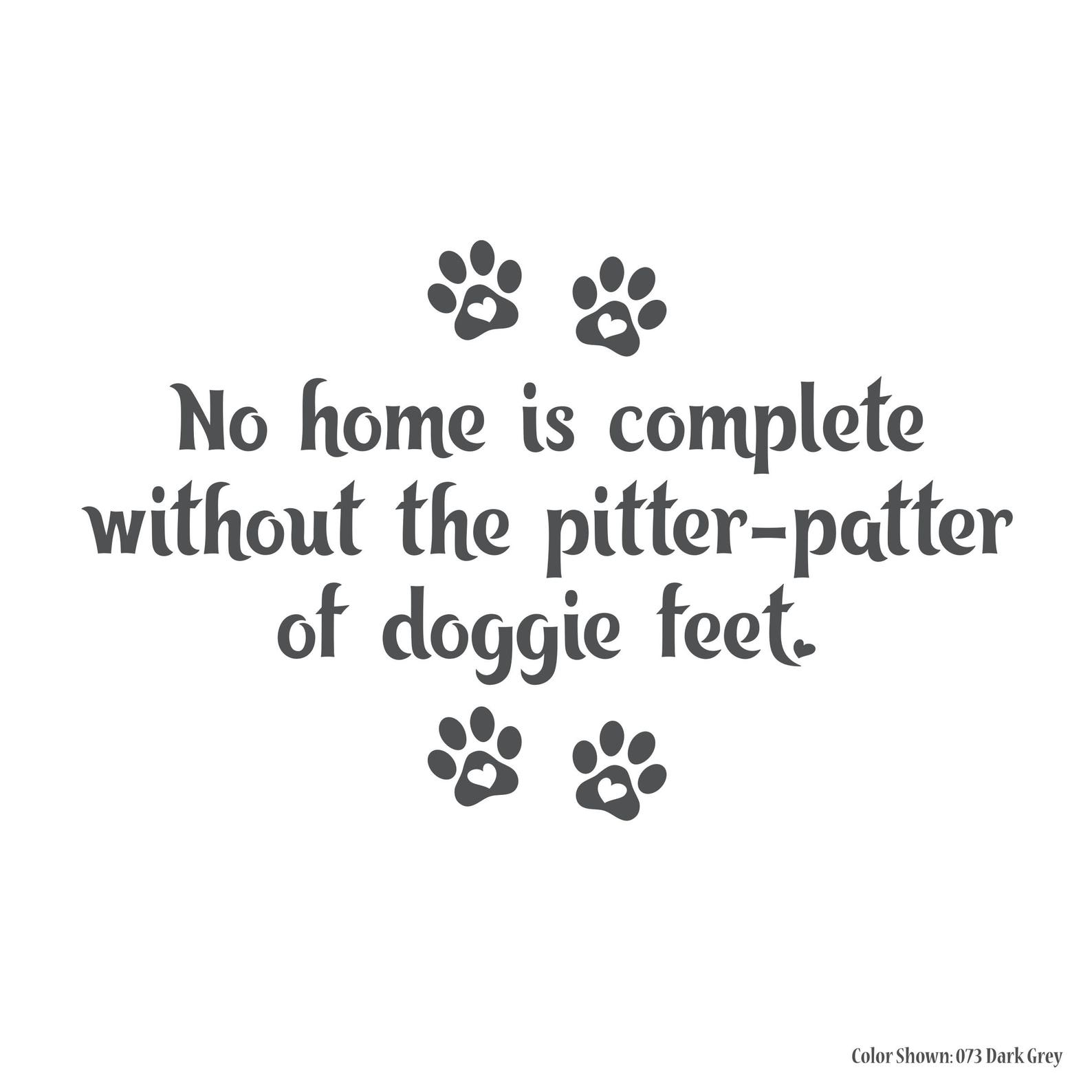 DOG DECAL, Doggie, Pet Wall Art, Wall Quote Decal, Vinyl Wall Decals ...