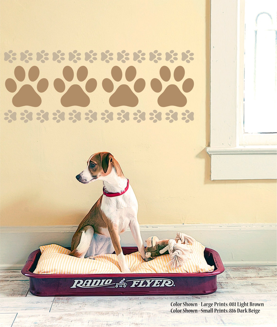 DOG PAW DECALS Pet Wall Art Wall Quote Decal Vinyl Wall | Etsy