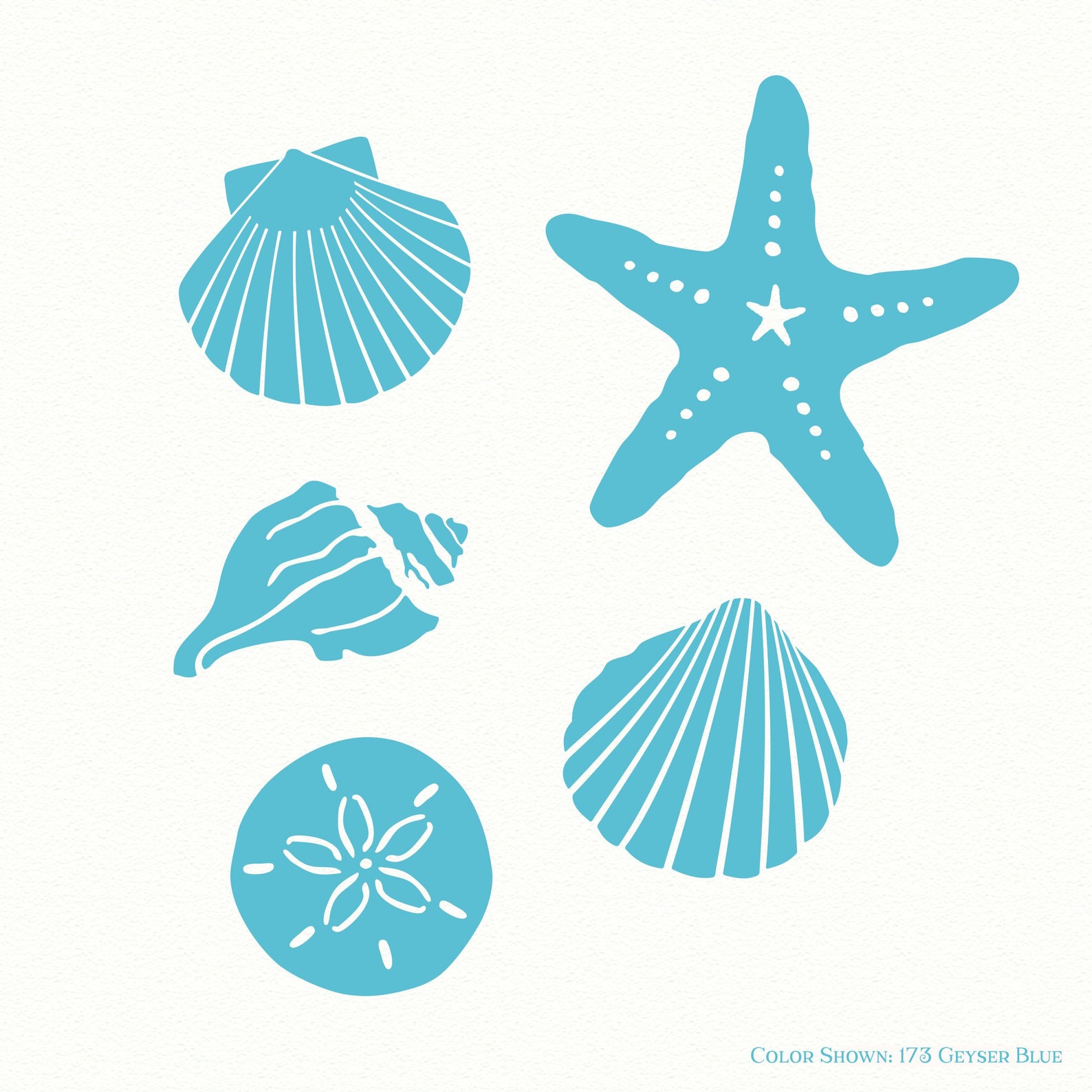 SEA SHELLS, Vinyl Wall Decals, Vinyl Wall Quotes, Family Wall Decal ...