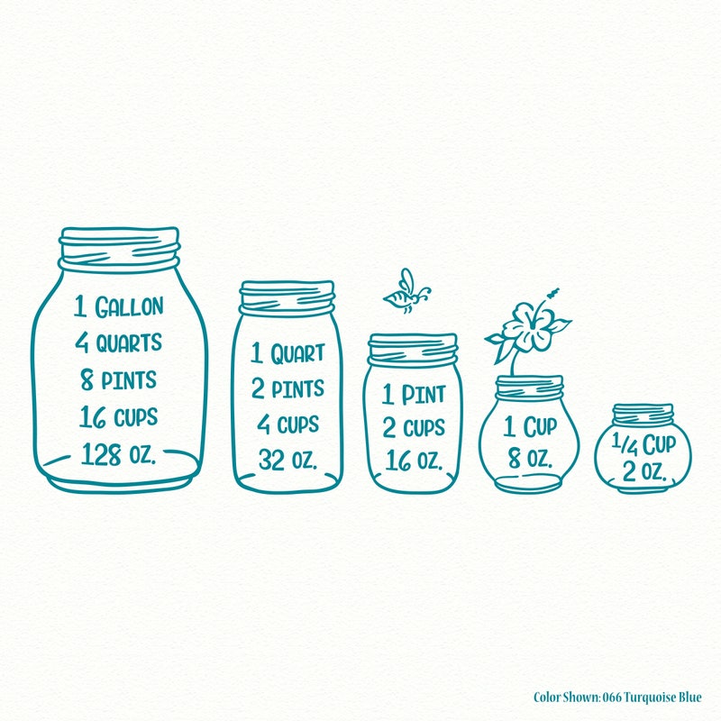 Measuring Cup Decals - Etsy