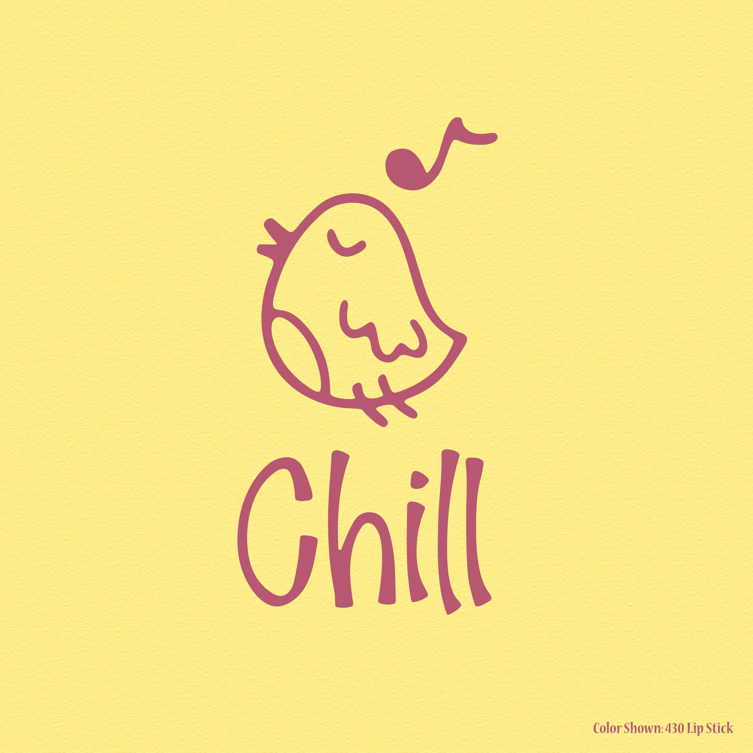 CHILL, Bird Art, Vinyl Wall Quotes, Family Wall Decal, Vinyl Wall ...