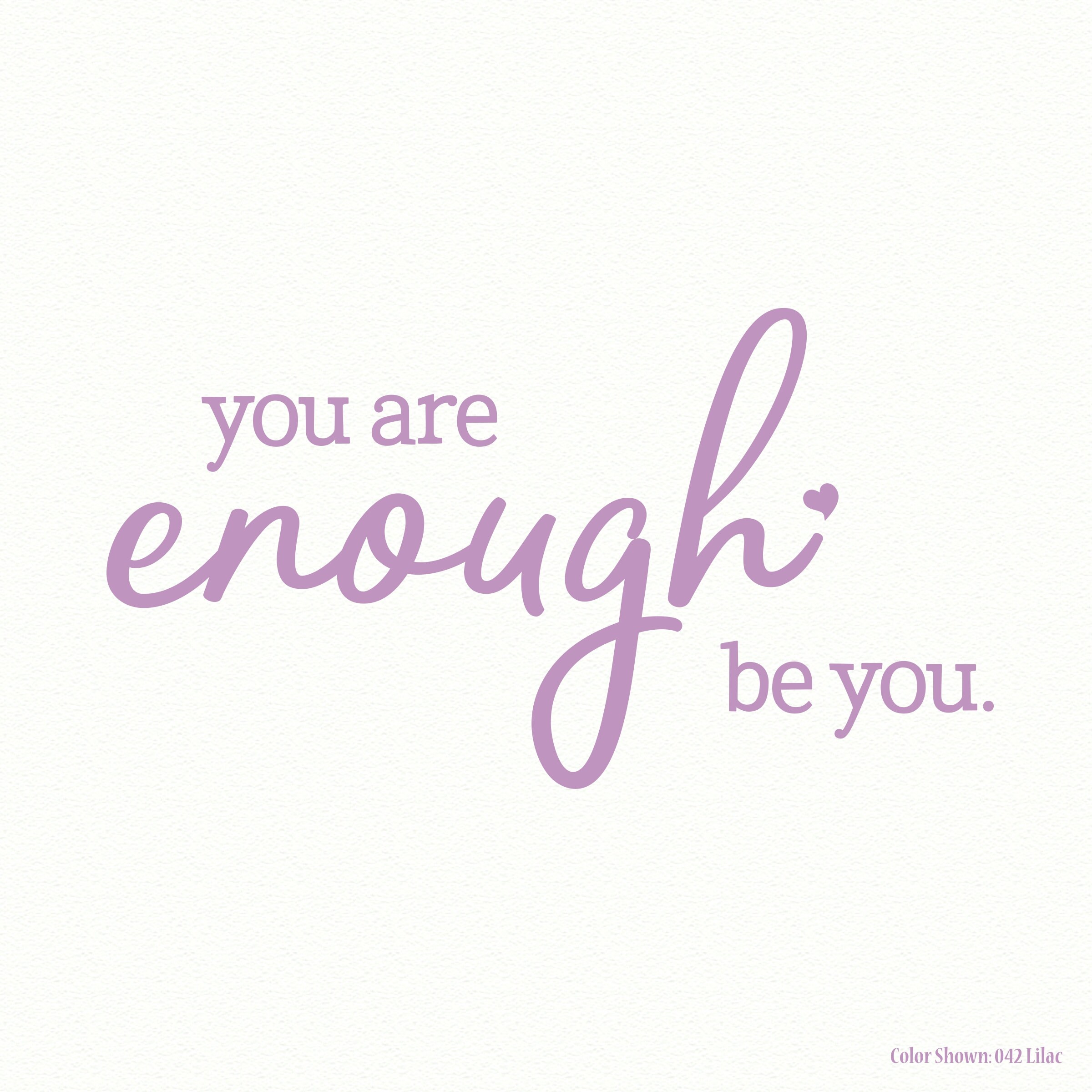 YOU ARE ENOUGH Be You Vinyl Wall Decals Vinyl Letters Be | Etsy