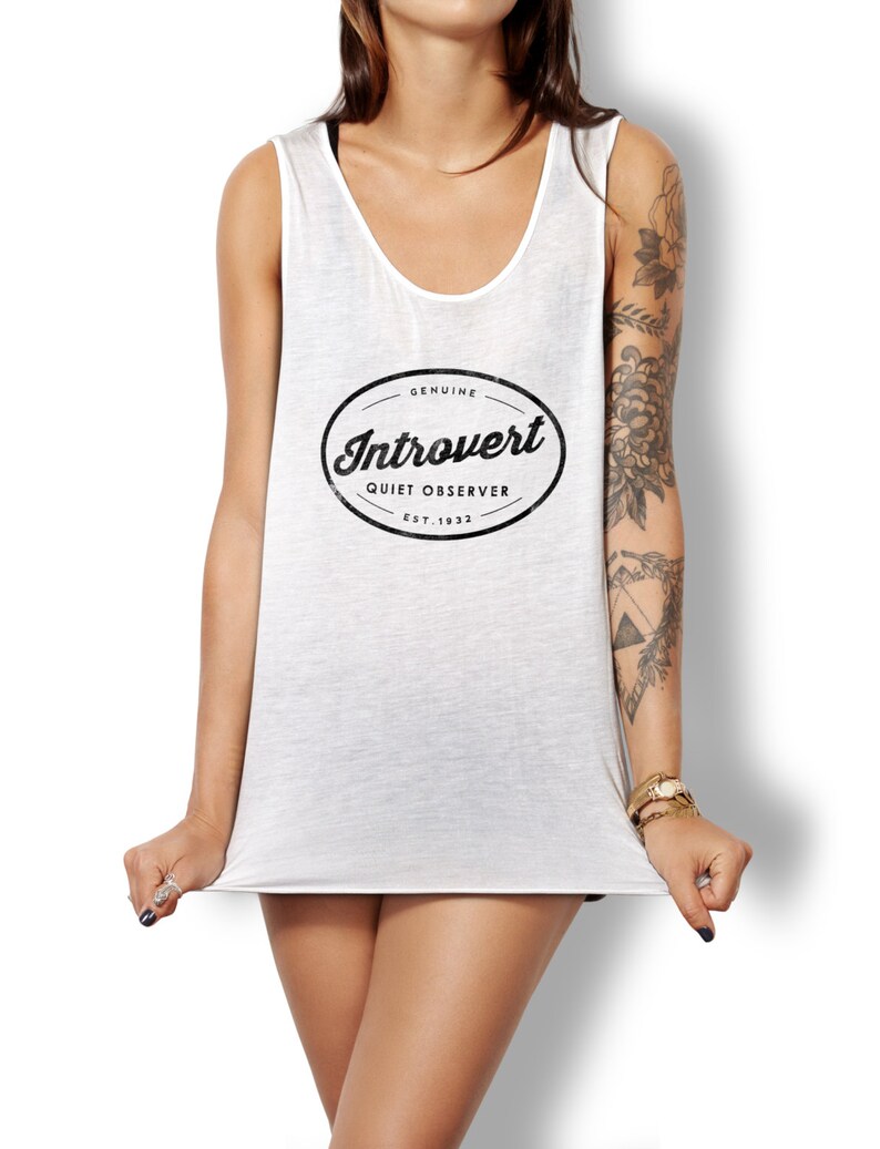 Introverted Tank - I'm an Introvert Shirt - Tee for Introverts ...