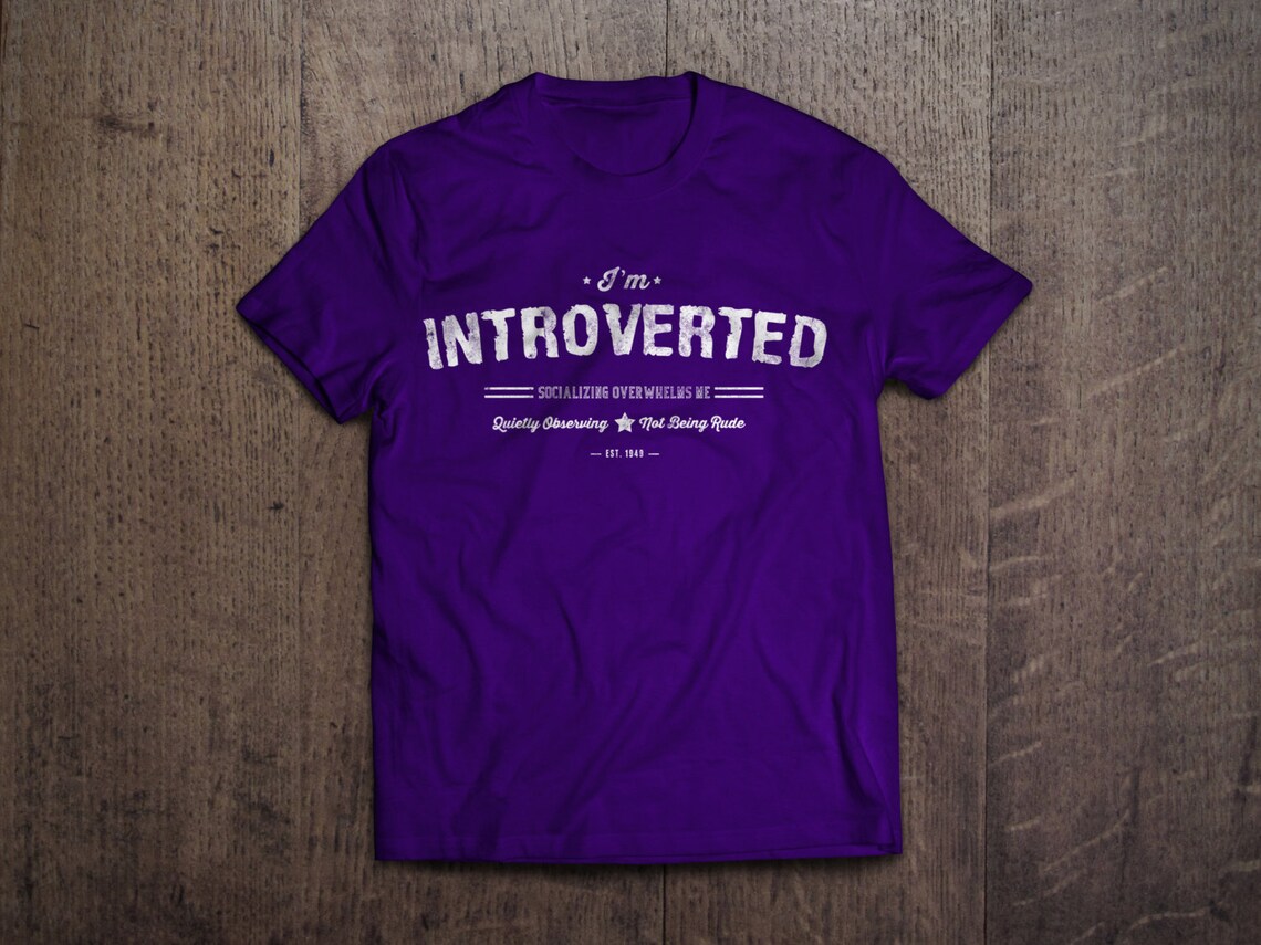 I'm an Introvert Shirt, Tee for Introverts, Introverted T-shirt, Shy ...
