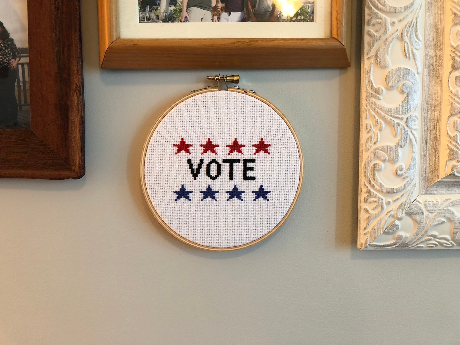 Instant Download of PDF Cross Stitch Pattern for VOTE with | Etsy