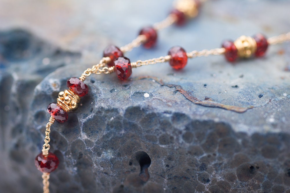 Boho Gypsy Gemstone Bracelet Hand Chain Finger Chain / - Etsy