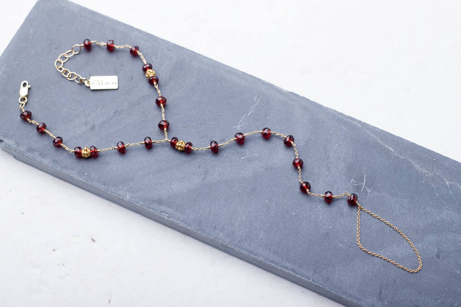 Boho Gypsy Gemstone Bracelet Hand Chain Finger Chain / - Etsy