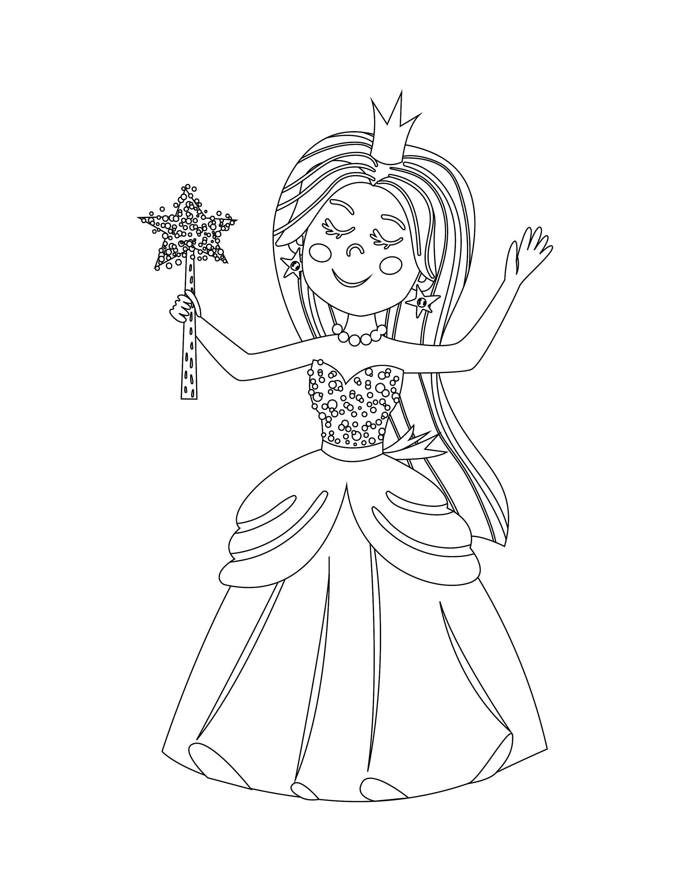 Princess Coloring Pages - Etsy