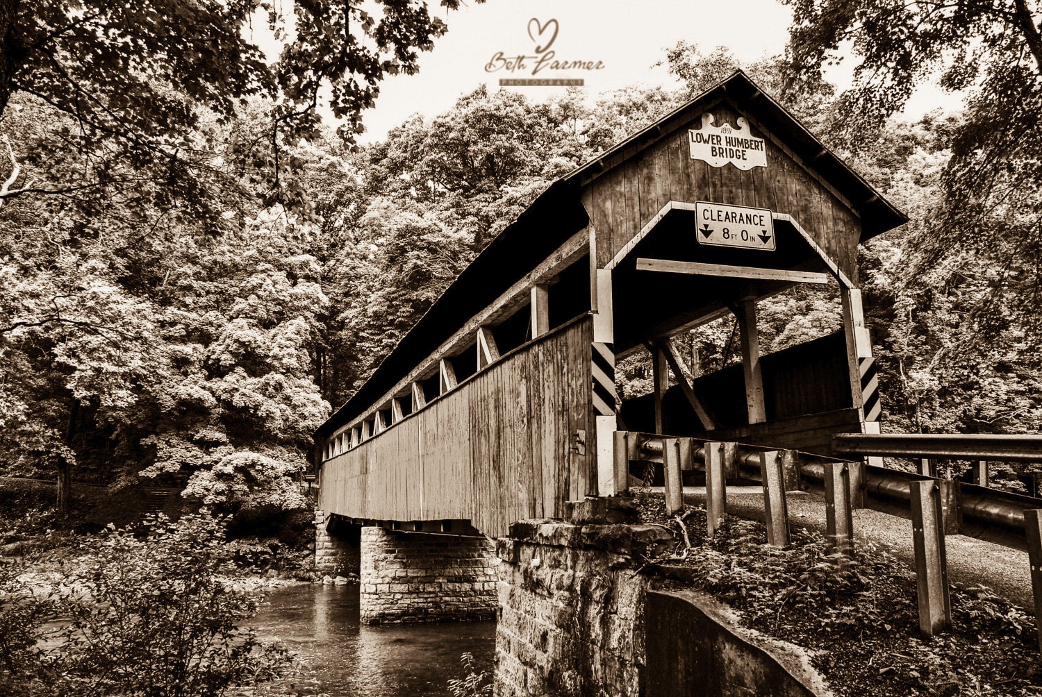 Wall Art Photography Covered Bridge Color Photography Wall - Etsy