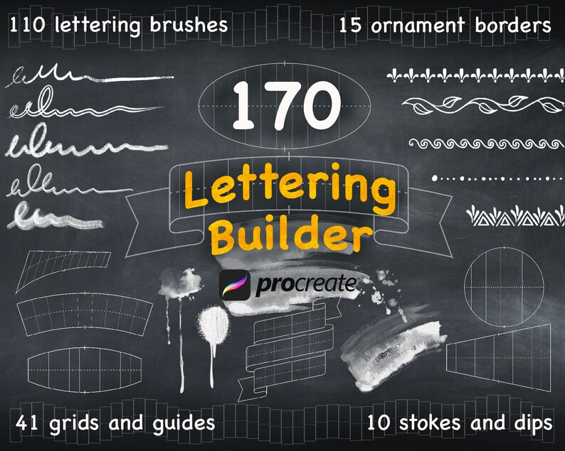 Lettering Grids and Compositionsprocreate Lettering - Etsy