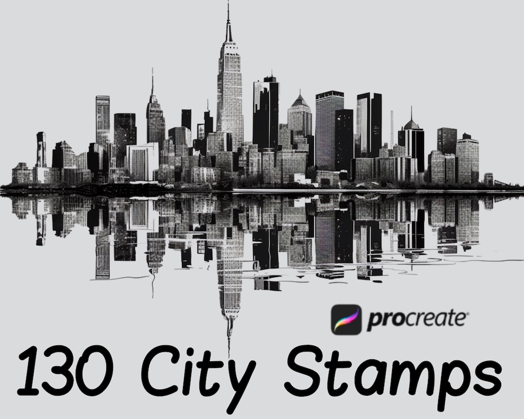 130 Procreate Cityscape Stamps, Procreate City Skyline, Manga City ...