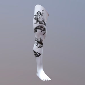 12 BUNDLE Procreate 3D Models, Procreate Tattoo Model, 3D Woman Model ...