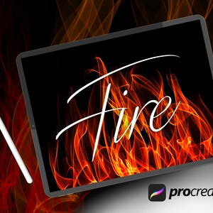 40 Fire Procreate Brushes ,procreate Smoke Brushes, Procreate Fire ...