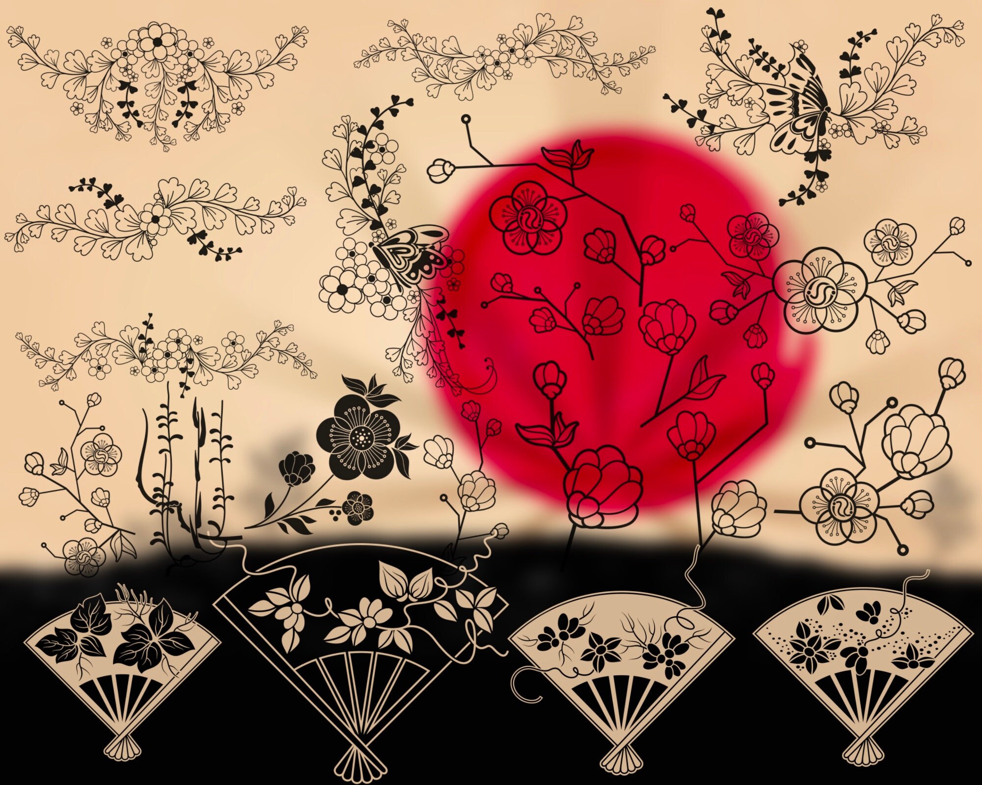 Procreate Japanese Tattoo Brushes Procreate Japan Geisha - Etsy
