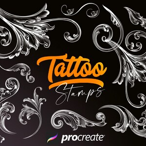 170 Procreate Tattoo Filigree, Procreate Filigree Tattoo Brushes ...
