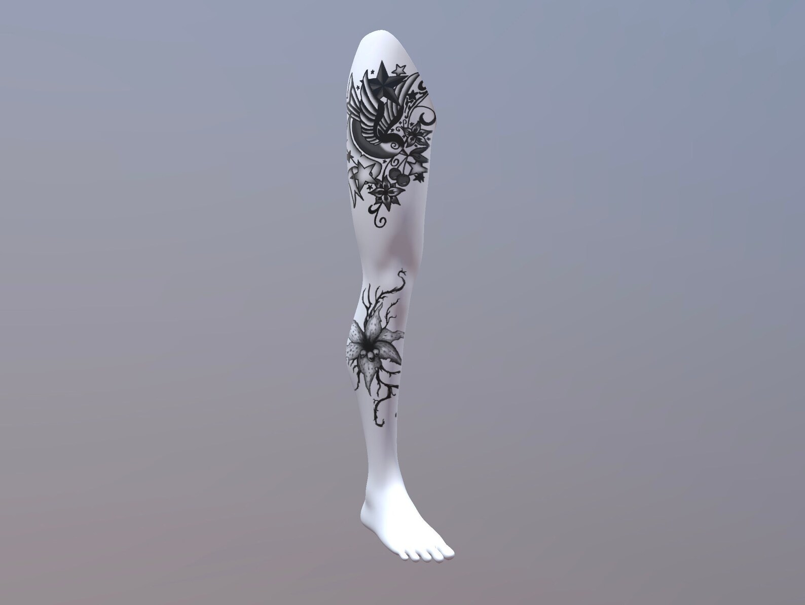 Procreate 3D Female Model Procreate Tattoo Model 3D Woman | Etsy