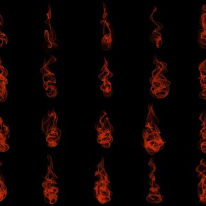40 Fire Procreate Brushes ,procreate Smoke Brushes, Procreate Fire ...