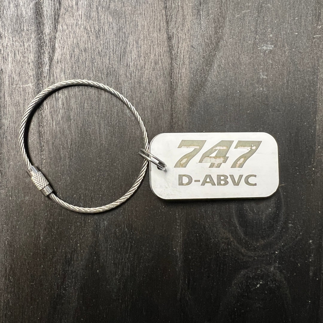 Former Lufthansa and Atlas B747 Fuselage Keychain - Etsy