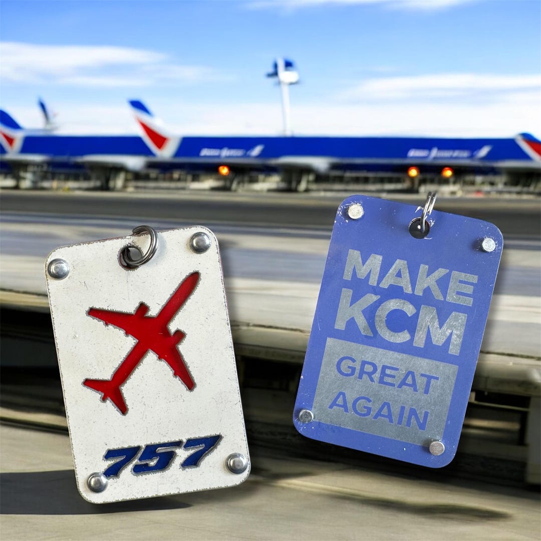 Authentic Delta Airlines First Boeing 757 Fuselage Luggage Tag N602DL ...