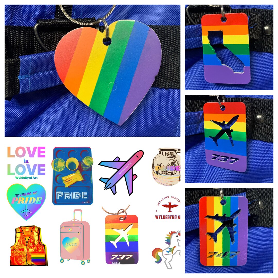 Aviation Luggage Tag Plus Sticker Pack. - Etsy