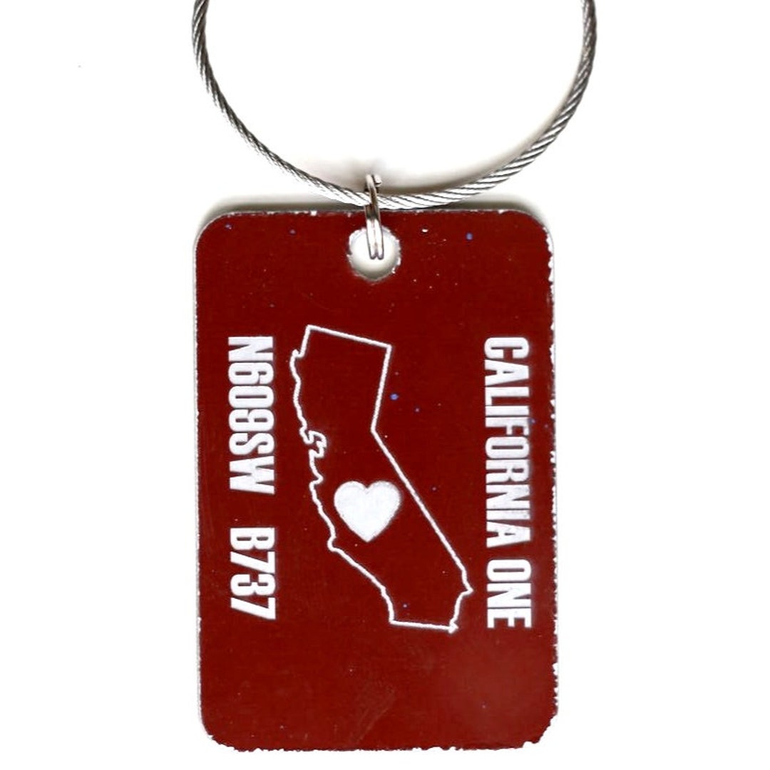 Boeing 737 Fuselage Luggage Tag California One - Etsy