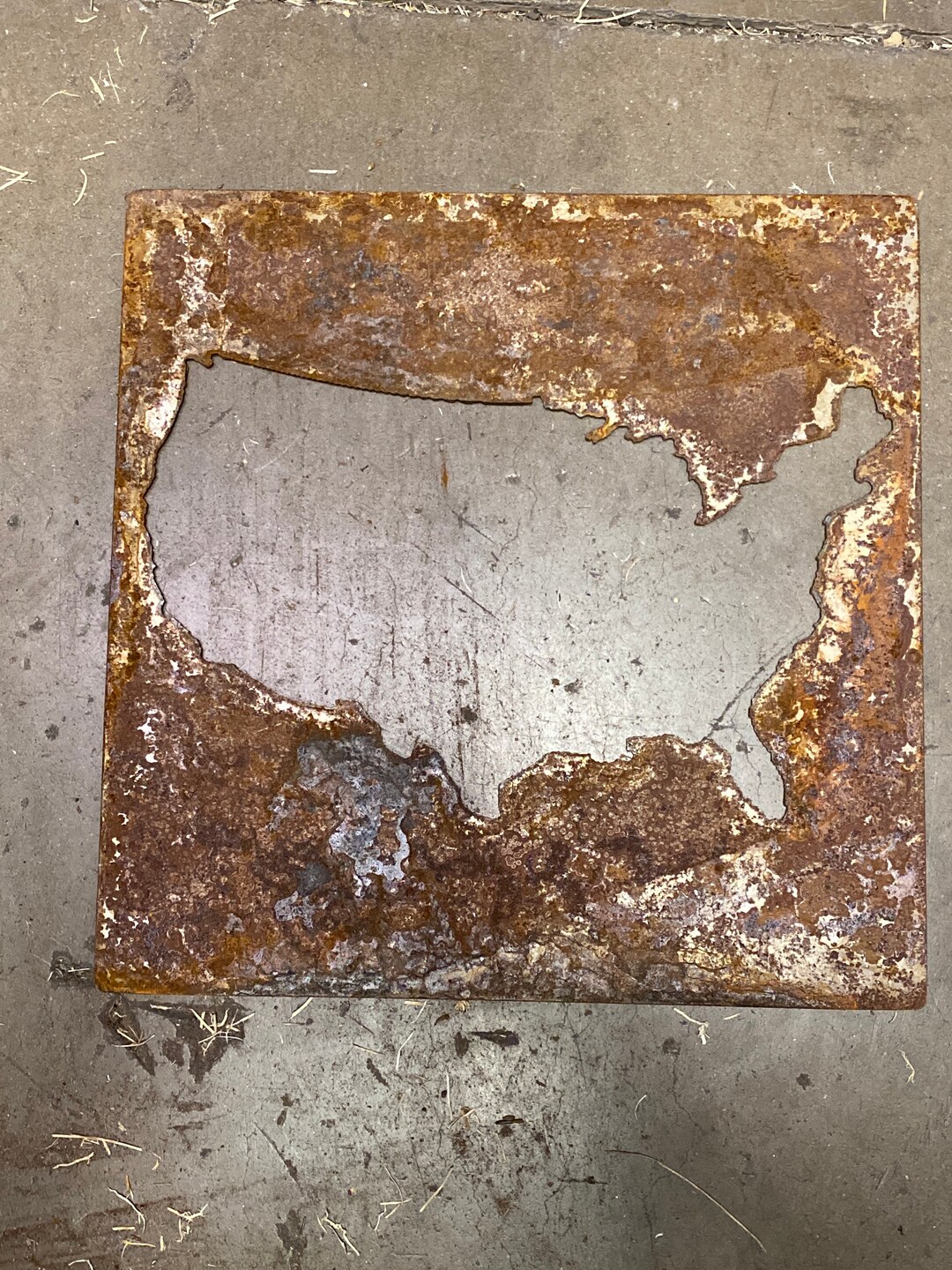 Steel USA Map - Etsy