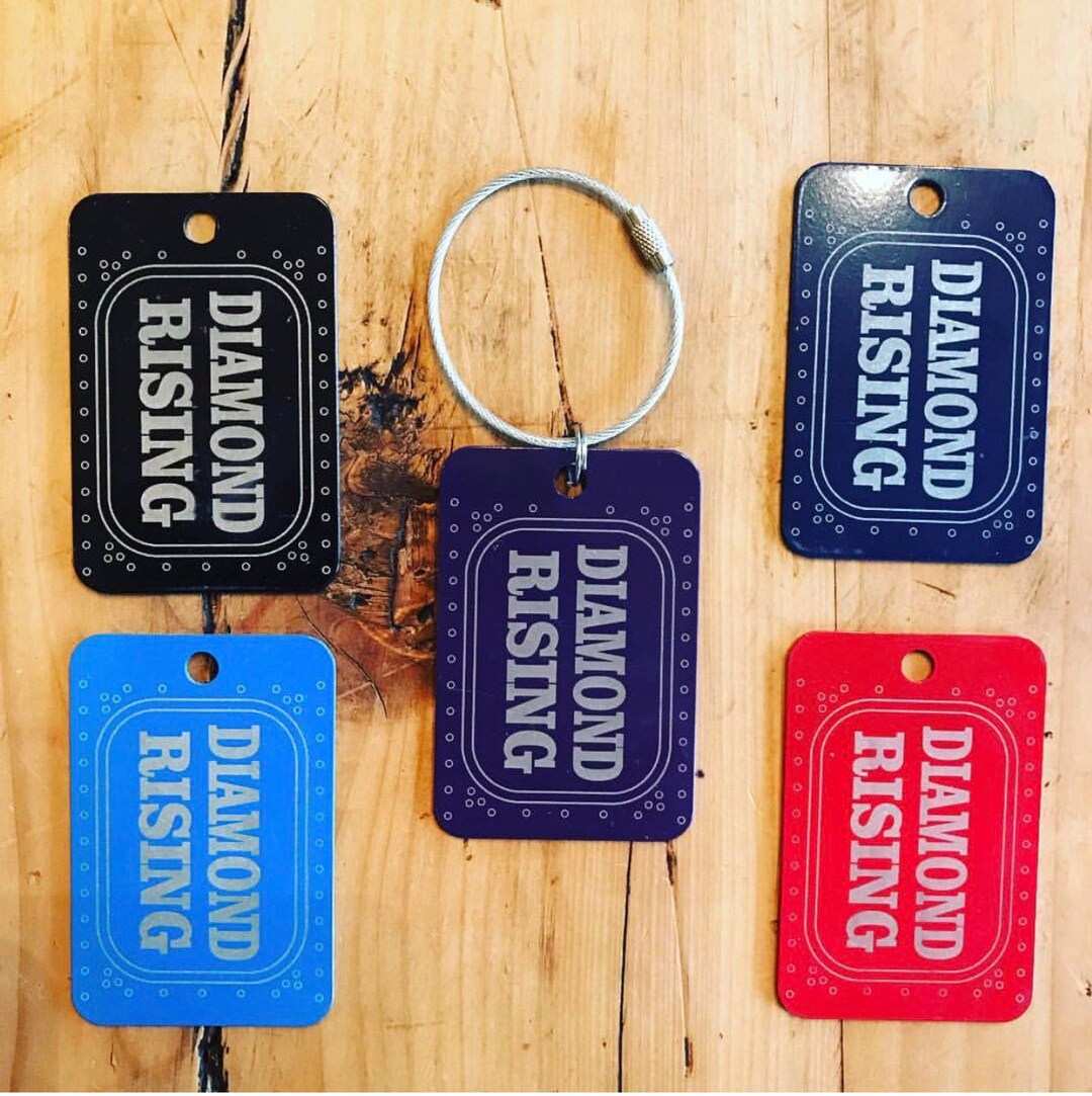 Diamond Rising Luggage Tag - Etsy