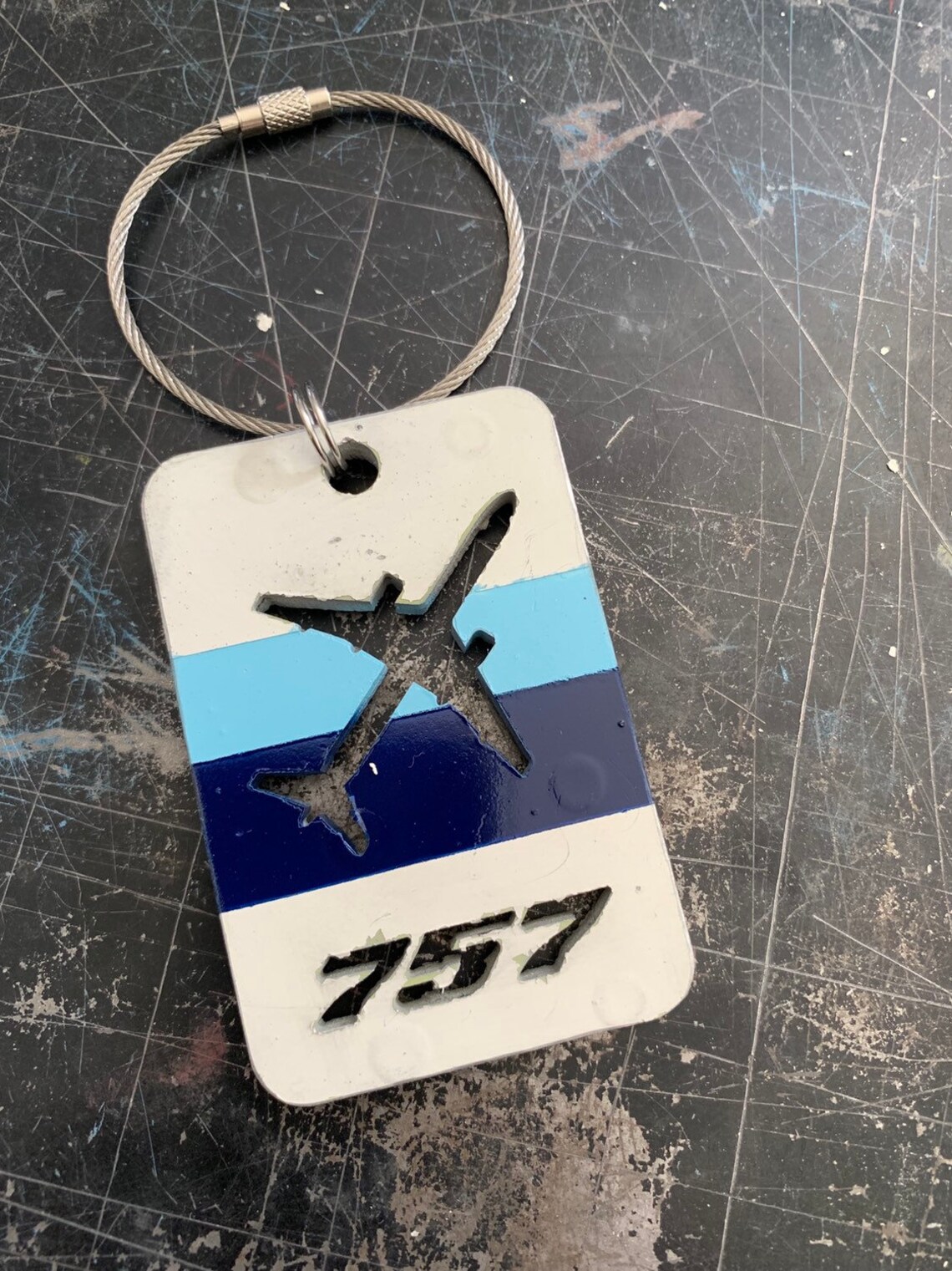 Boeing 757 Luggage Tag genuine Aircraft Skin | Etsy