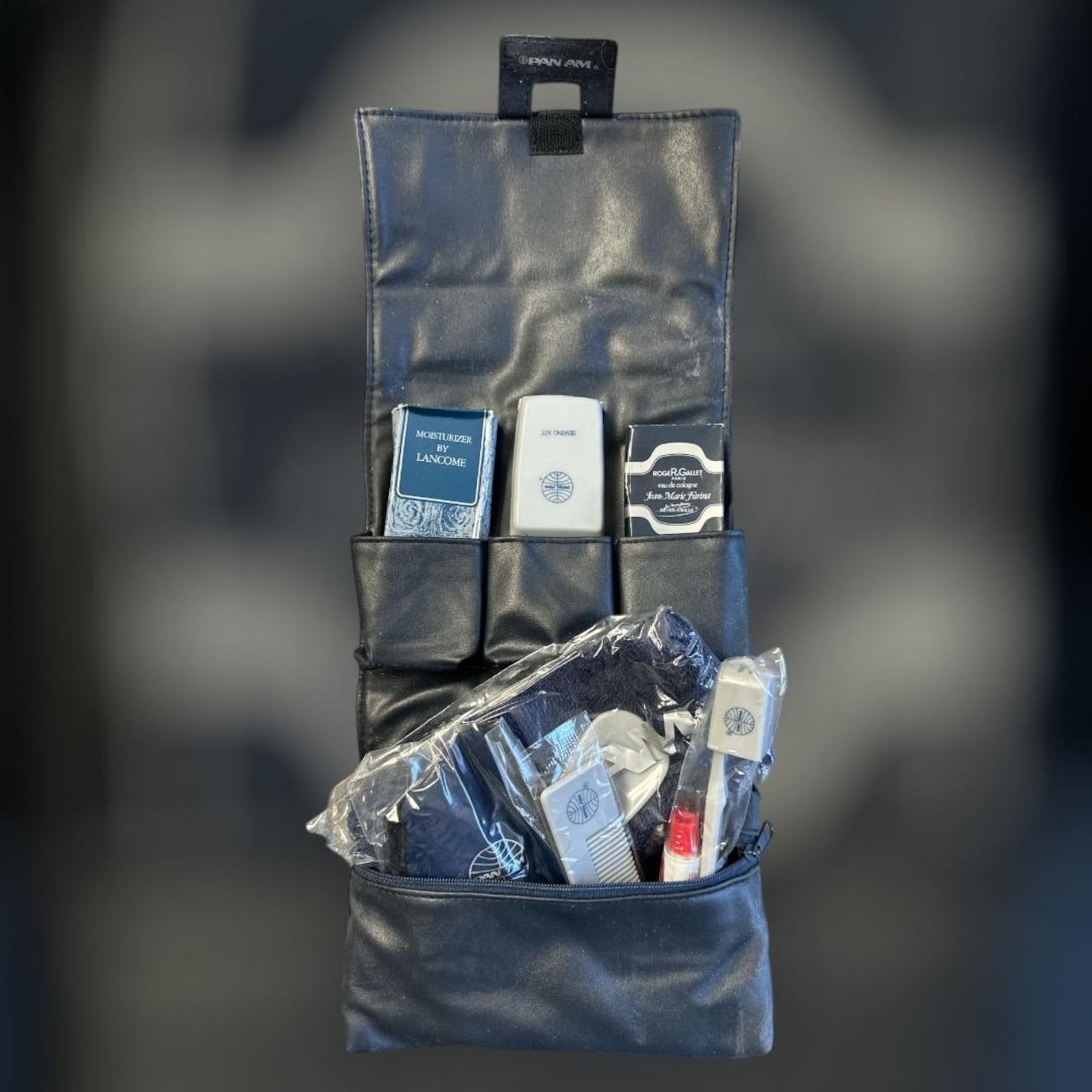 Vintage Pan Am Amenity Kit With B747 Aircraft Skin Luggage Tag - Etsy