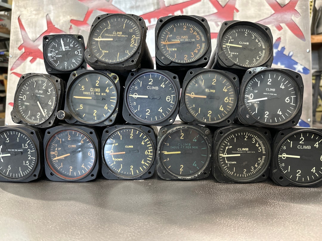 Retired Aviation Cockpit CLIMB VSI Indicator Instruments - Etsy Australia