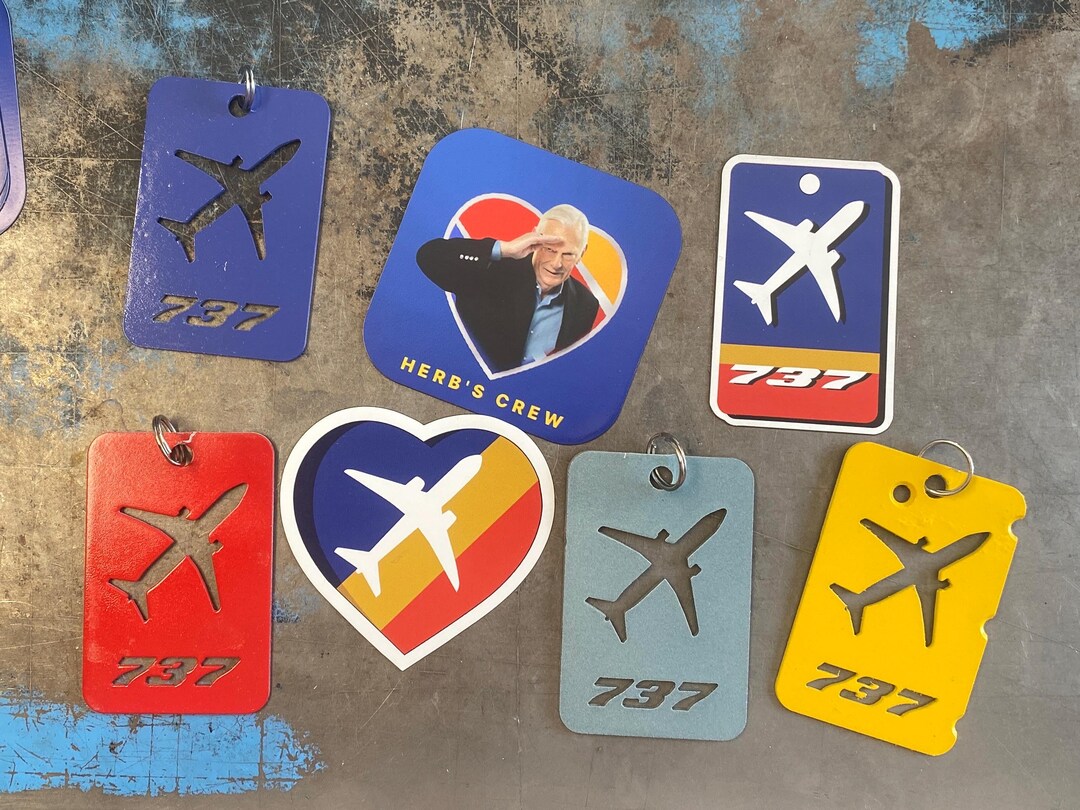 SWA B737 MAX 8 Luggage Tag & Magnet Bundle N8720L - Etsy